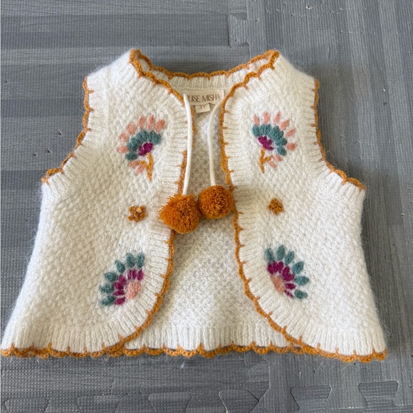 Louise Misha | Jackets & Coats | Louise Misha Baby White Knit ...